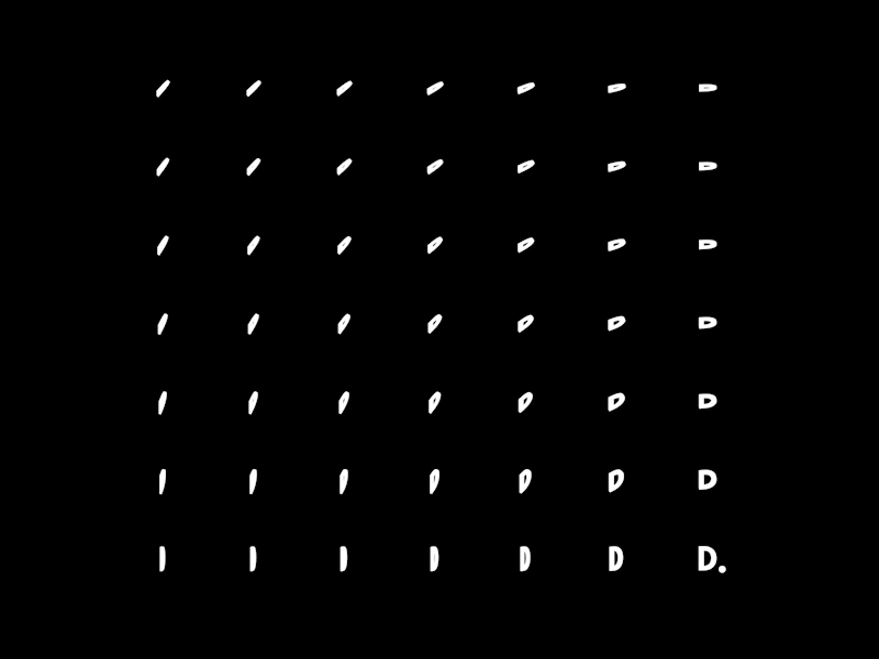 Type Experiments No.6 by Wei Liu for Dine on Dribbble