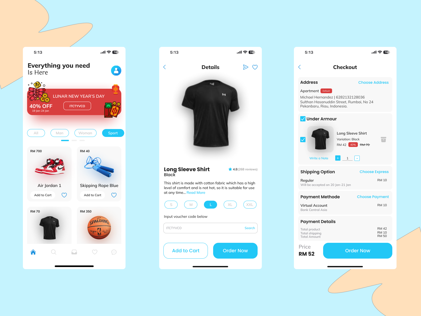 Virtual Mart - Ecommerce Application UI Design by Michael Hernandez on ...