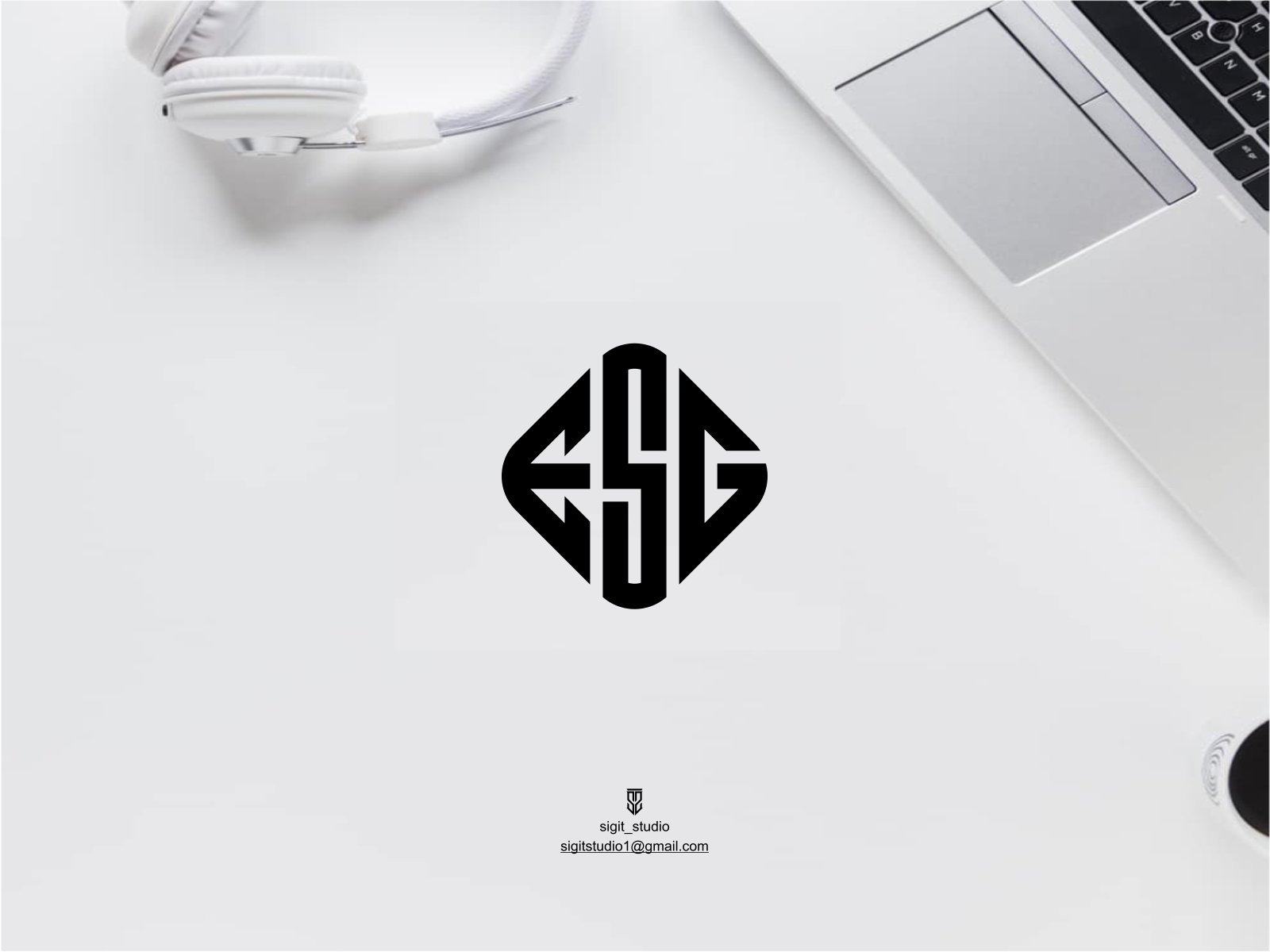 ESG monogram by sigit_studio on Dribbble