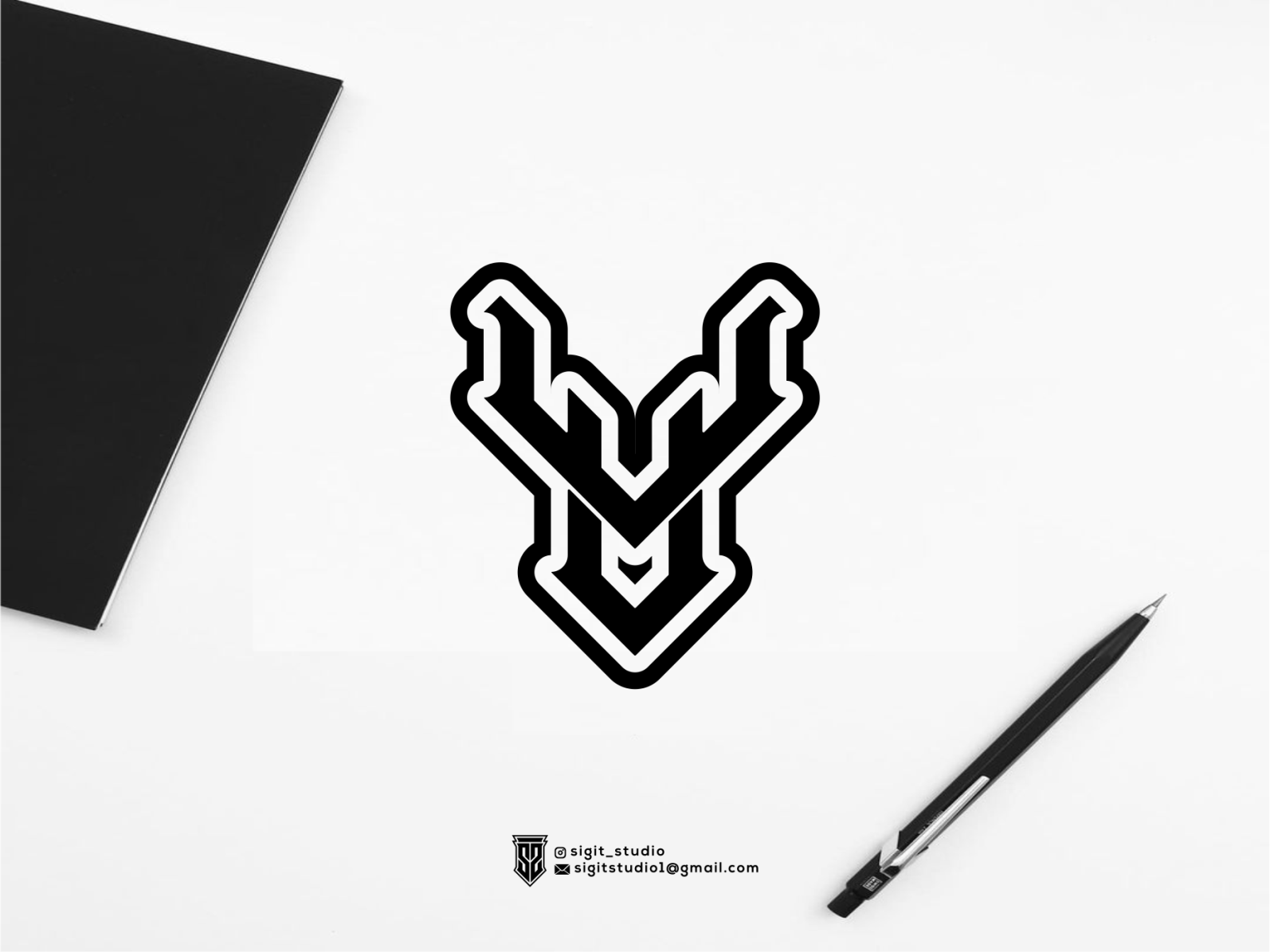 monogram logo concept by sigit_studio on Dribbble