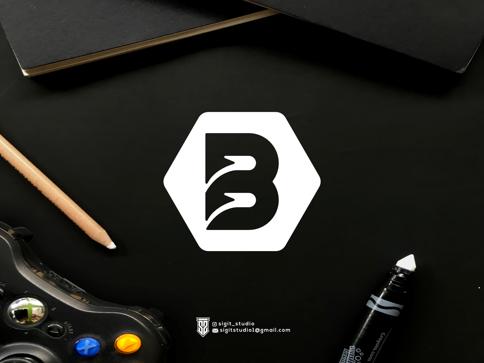 b monogram logo concept by sigit_studio on Dribbble
