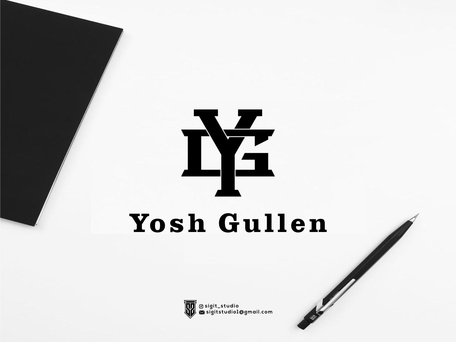 yosh gullen monogram logo concept by sigit_studio on Dribbble
