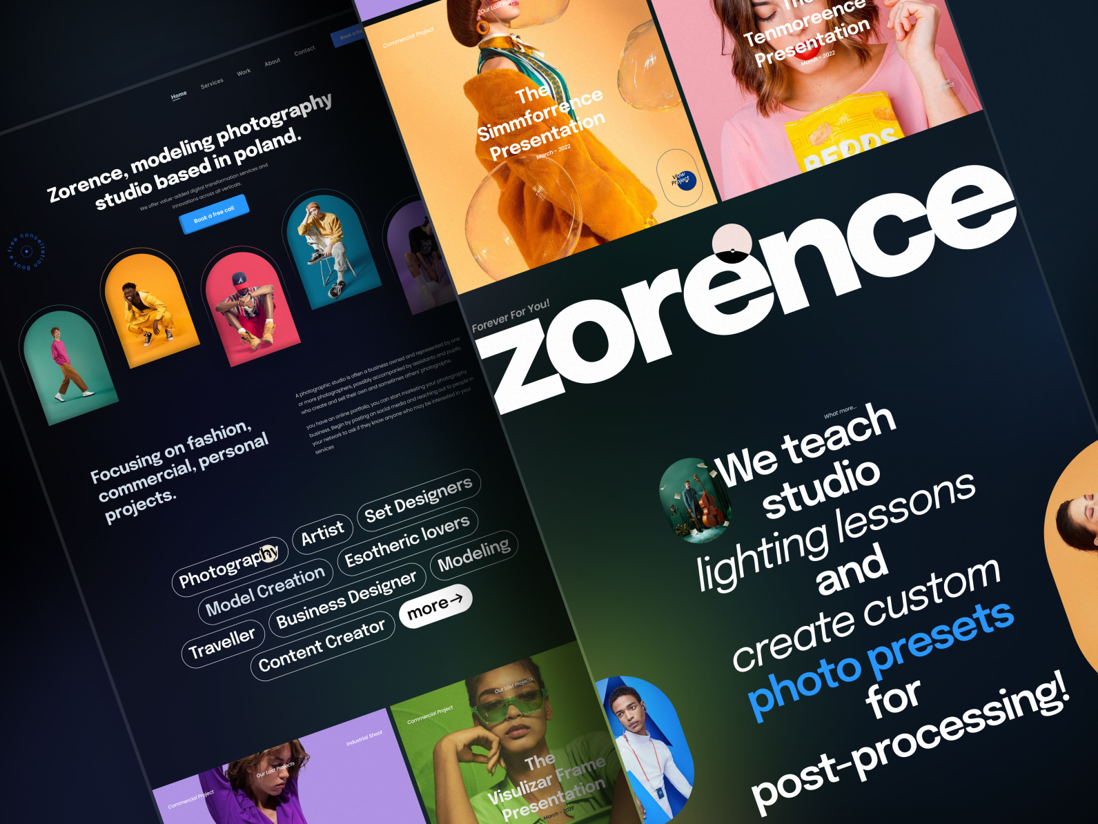 Photography Studio Portfolio Website by Meet Trivedi on Dribbble