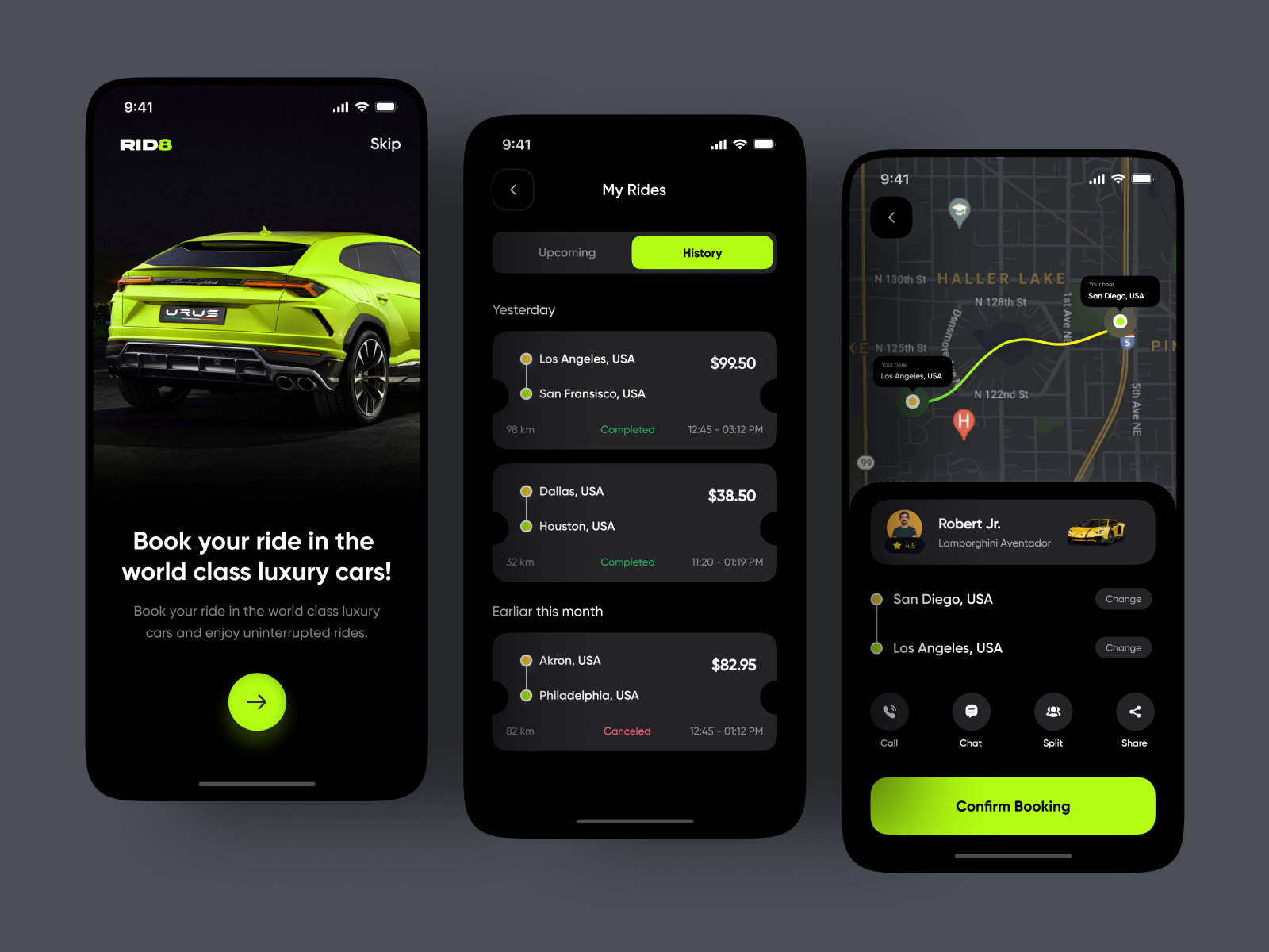 Cab Booking App by Meet Trivedi on Dribbble