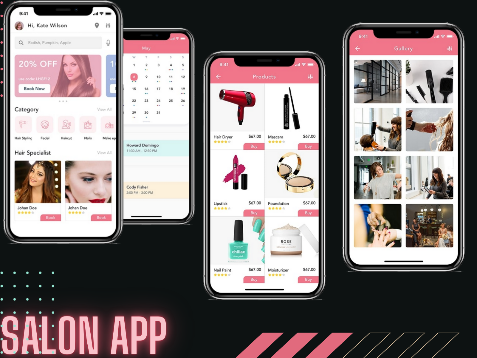 Beauty Care & Salon Booking App by Moon Technolabs on Dribbble