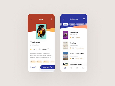 Reading App by Max Panchyk for heartbeat on Dribbble