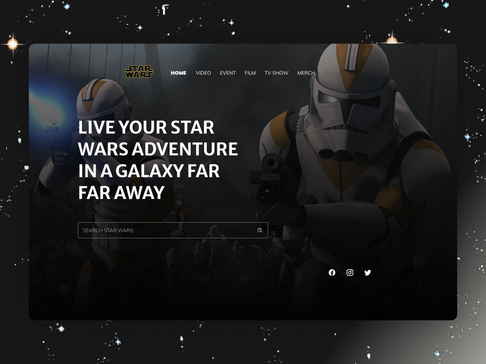Star Wars - Website concept design by Rizqi Edining on Dribbble