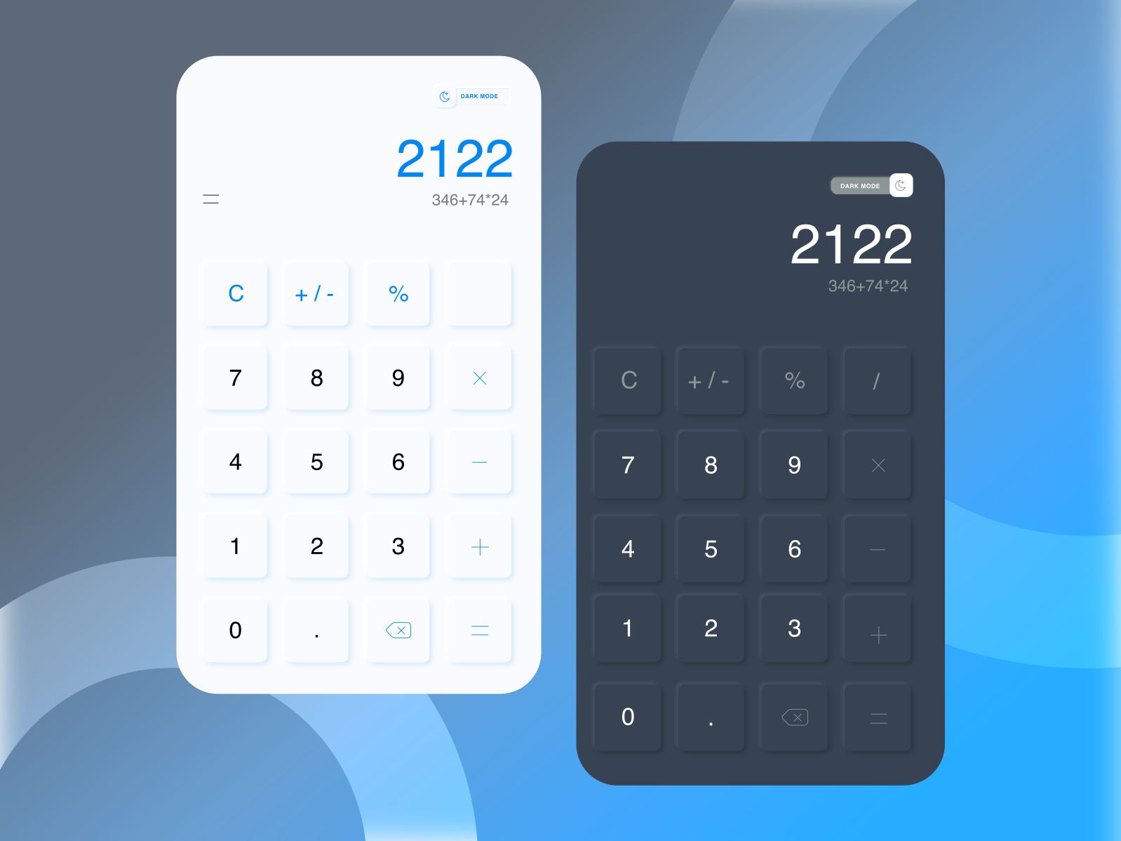 Calculator app design by Afoullous Ayoub on Dribbble