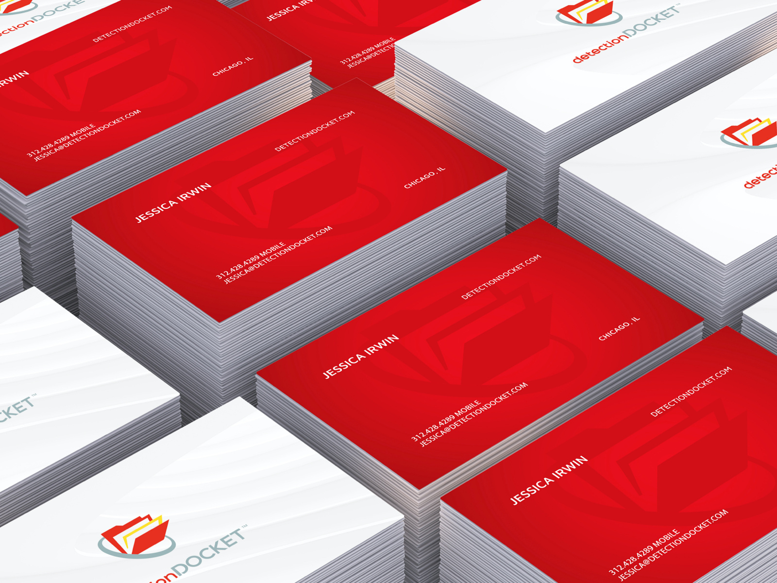 Business Card Design for Detection Docket by Digital Ammo on Dribbble