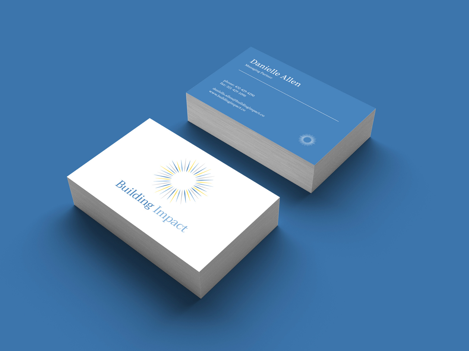 Business Card Design for Building Impact by Digital Ammo on Dribbble