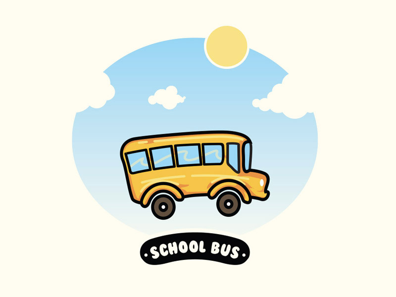 School Bus Vector by Freebie Magz on Dribbble