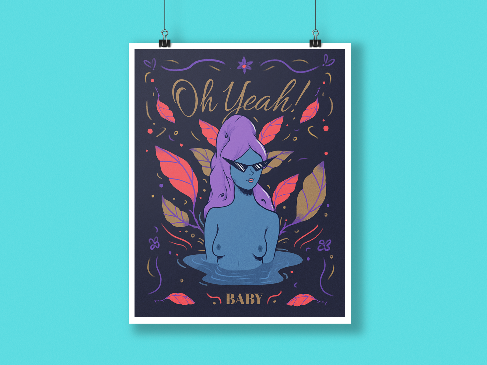 "Oh Yeah" Poster by Stefy Spangenberg on Dribbble