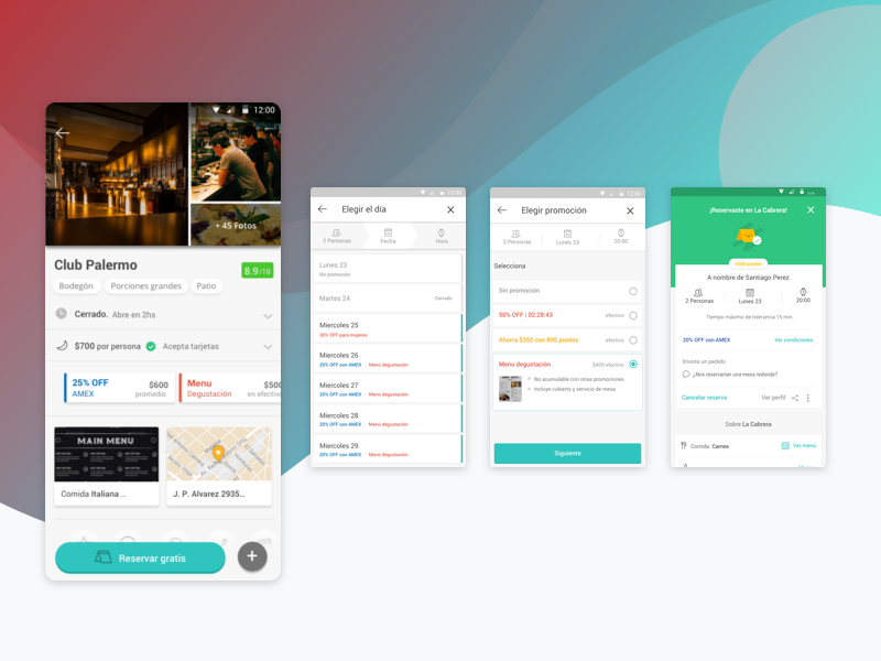 Android Restaurant Profile & Checkout by Stefy Spangenberg for ...
