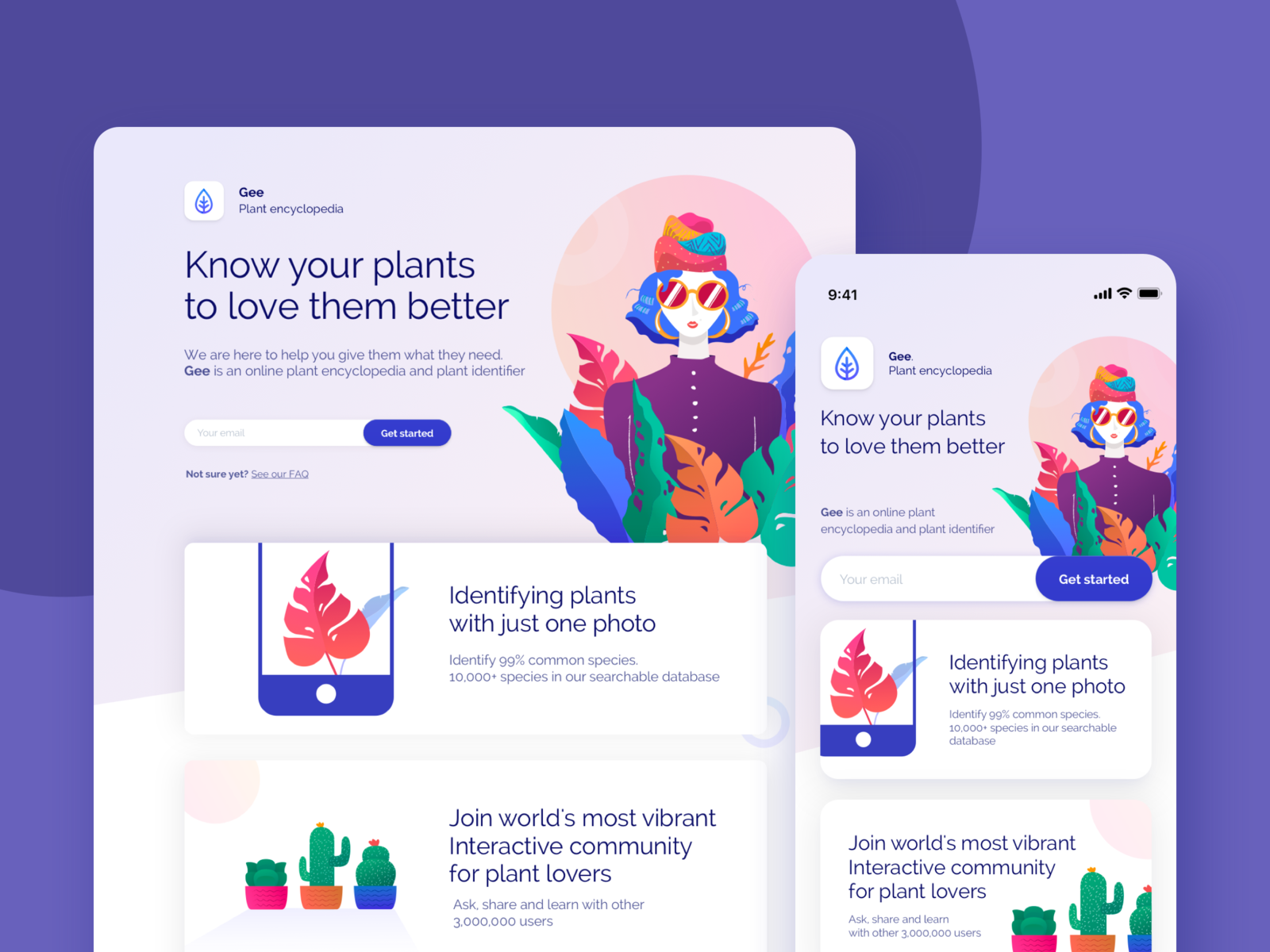 Gee Plant encyclopedia by Stefy Spangenberg on Dribbble