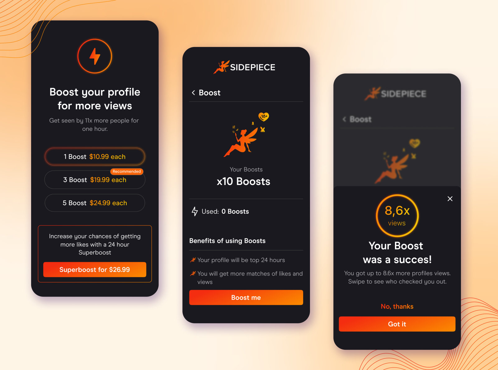 Membership Plans | Boost Feature | Dating App by Olya Didyk for Quality ...
