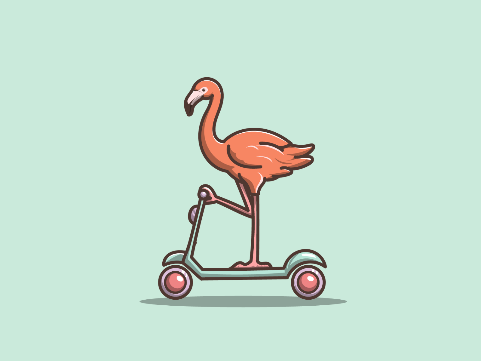 flamingo design by dipo graphic on Dribbble