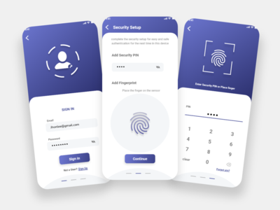 User Authentication-App Interface by Venkat Karanam on Dribbble