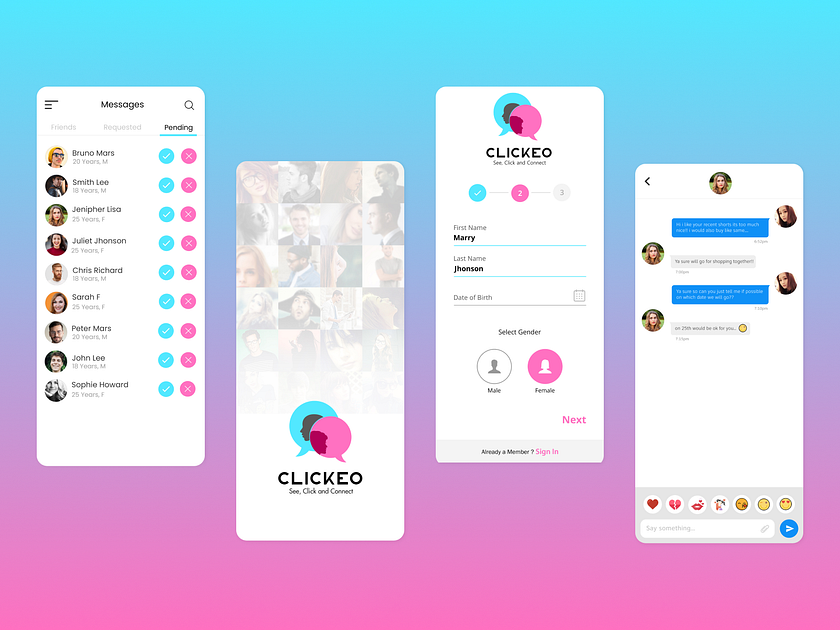 Chat App Ui Designs Themes Templates And Downloadable Graphic Elements On Dribbble