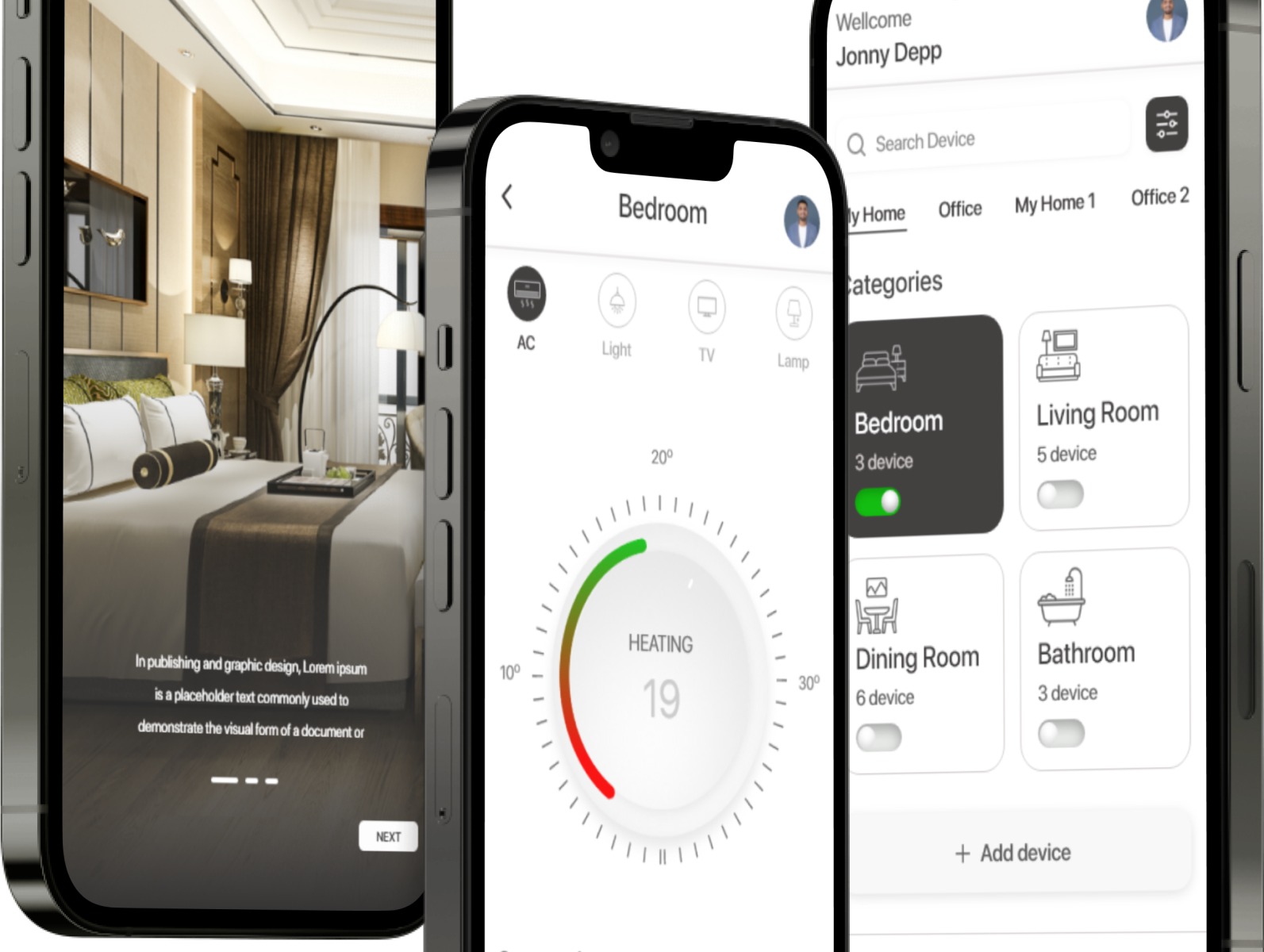 Smart home or office Manager App by Dhruv savaliya on Dribbble