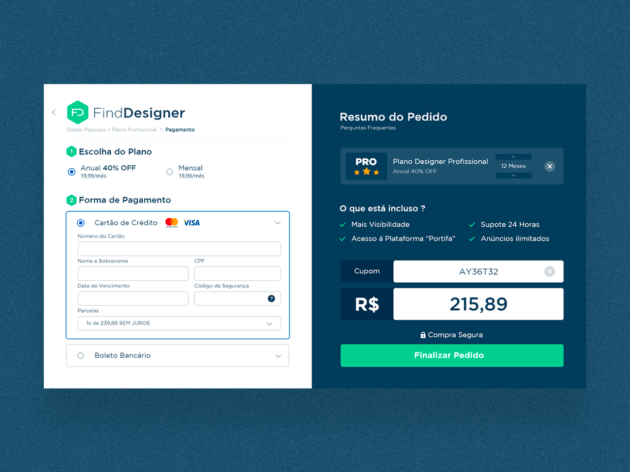 Daily UI 002: Checkout by Gabriel Hideki Higa on Dribbble
