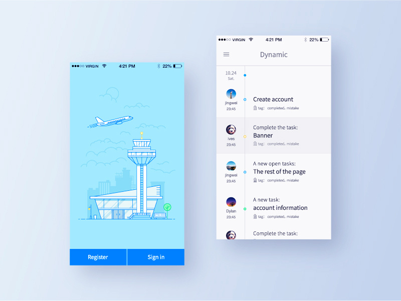 Teamwork app by Stan on Dribbble