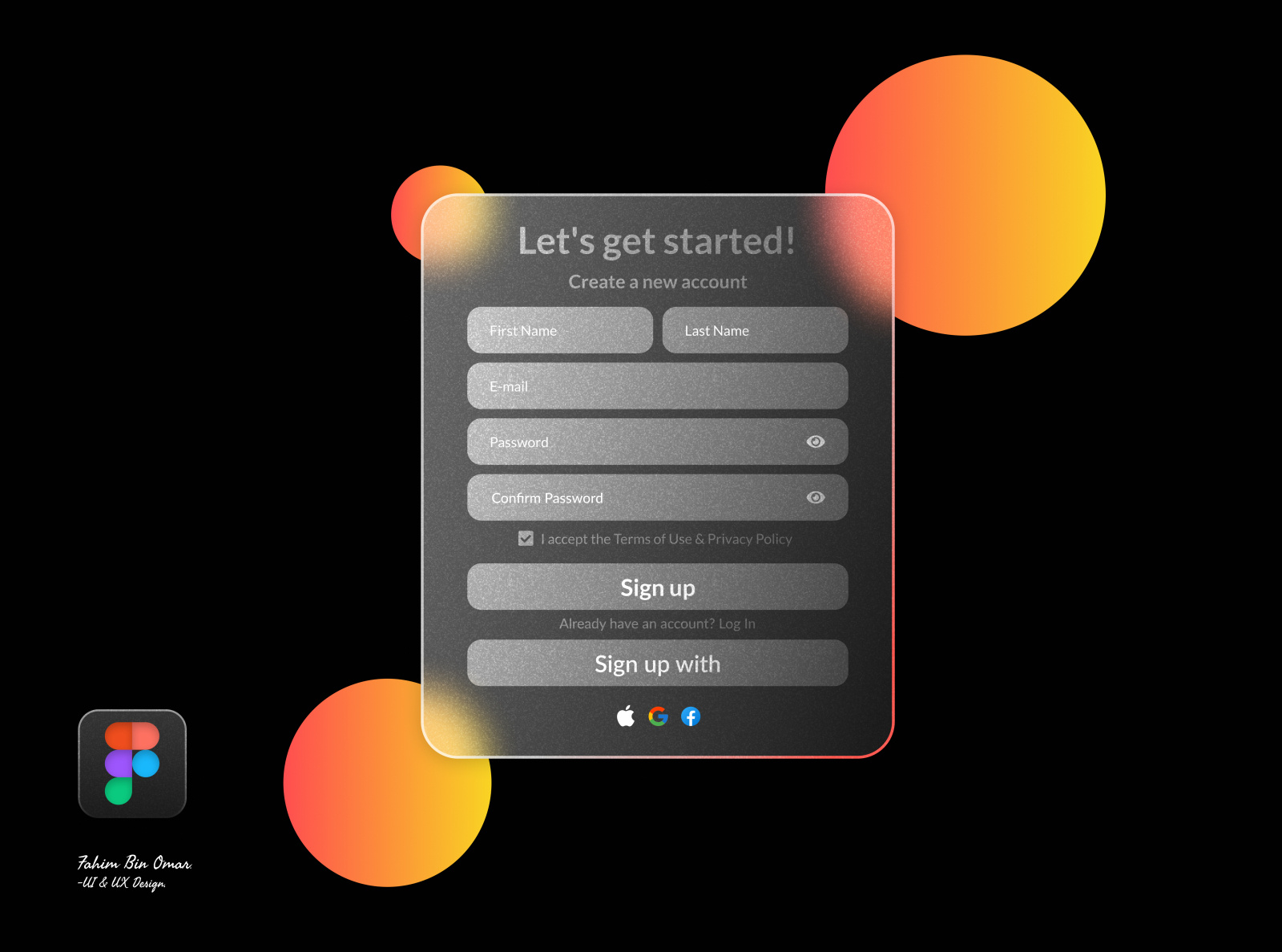 Sign in Page UI UX Design by Fahim Bin Omar ‌ on Dribbble