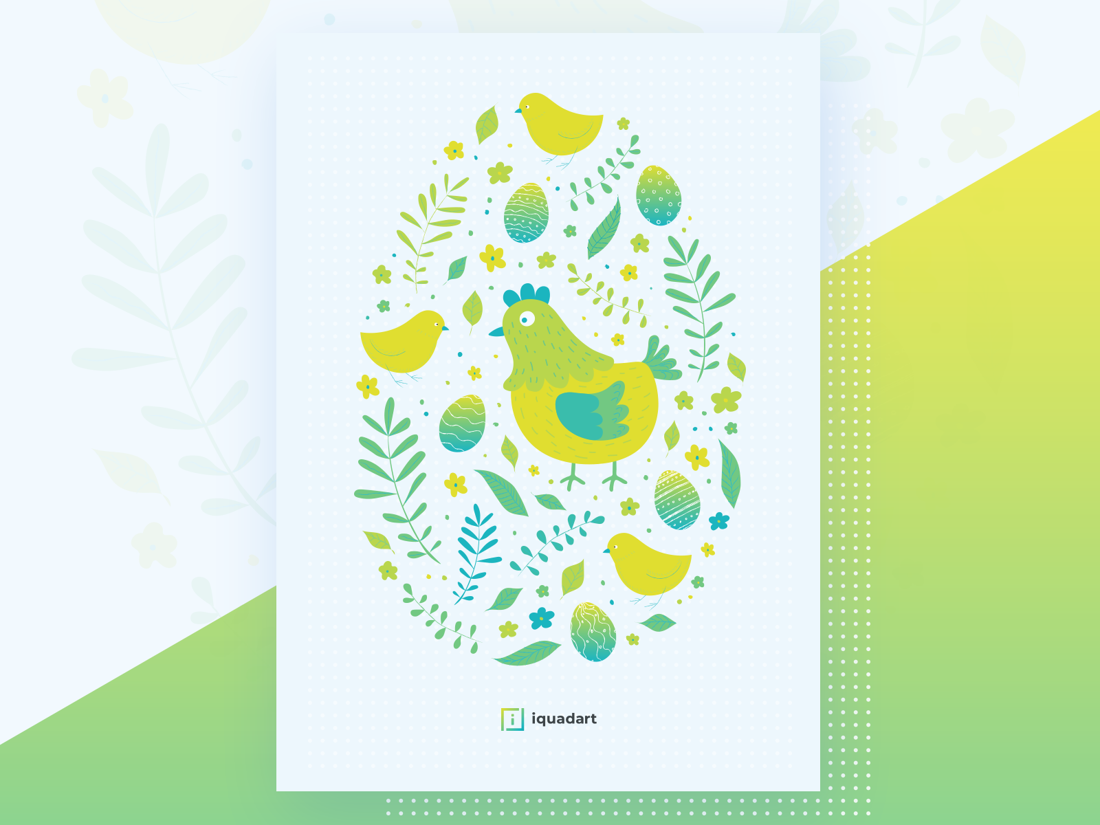 Easter by IQUADART on Dribbble