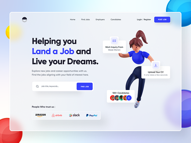 Browse thousands of Job Search images for design inspiration | Dribbble