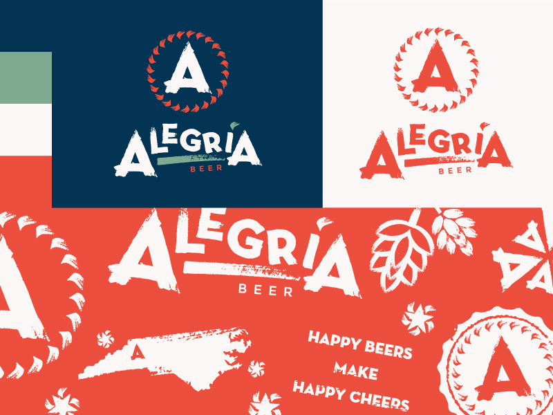 Alegria Beer Brand Elements by Miguel Mena - Beyond Lines on Dribbble