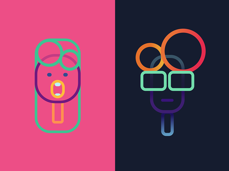 Shape Characters by Smirnov Alexej on Dribbble