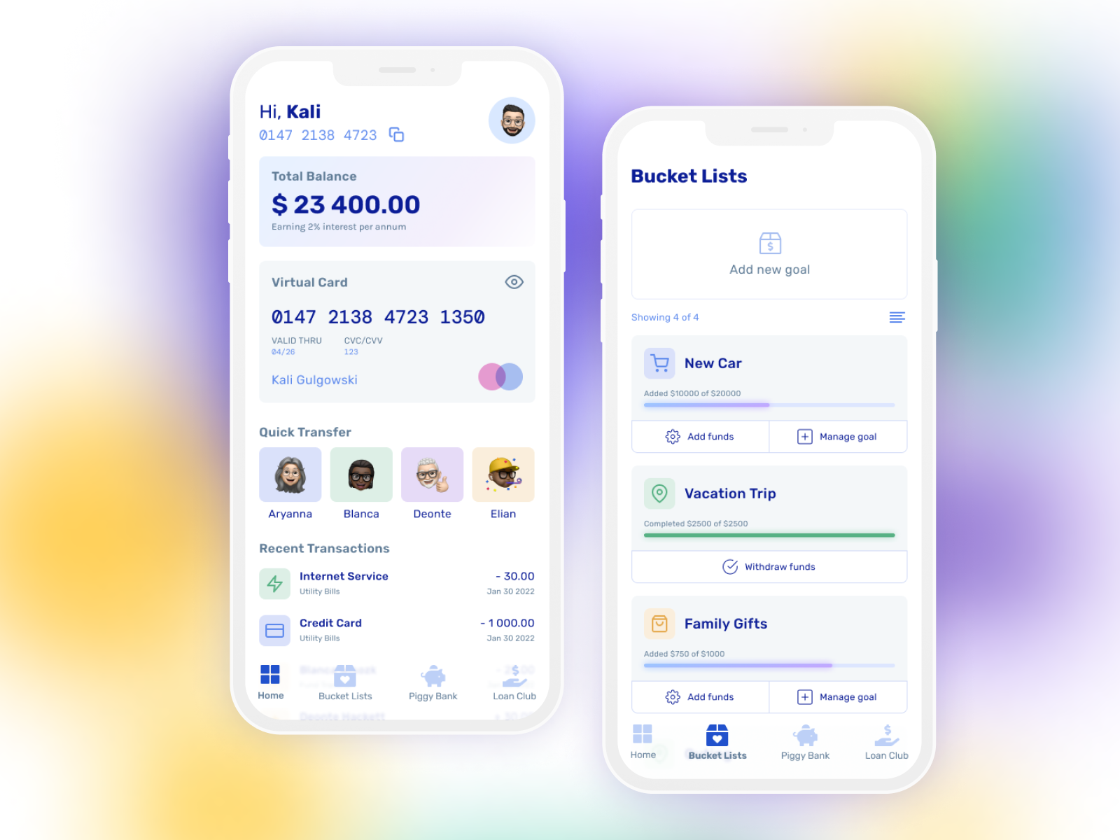 Savings/Investment Platform Mobile UI Design by Adam Navarro on Dribbble
