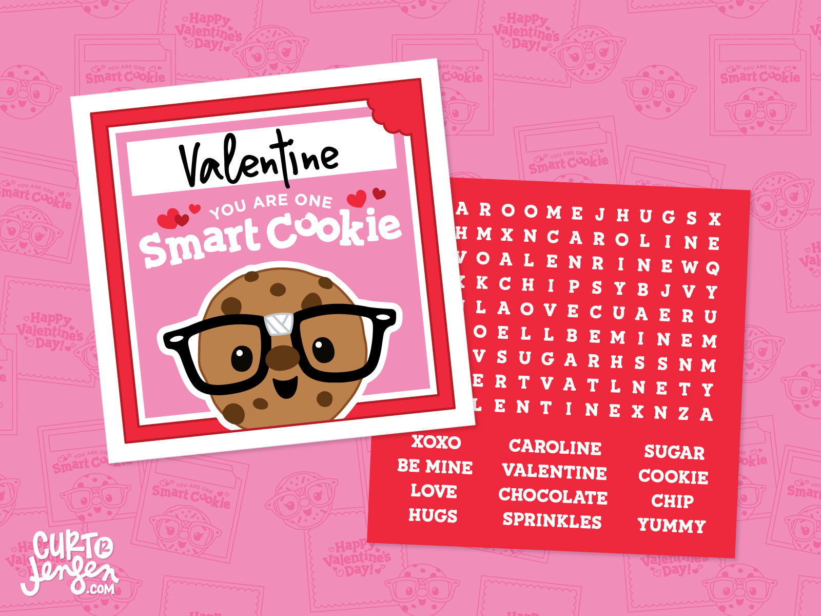 Smart Cookie Valentine's by Curt R. Jensen on Dribbble