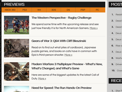 Game Picker Previews by Arno Wendorff on Dribbble