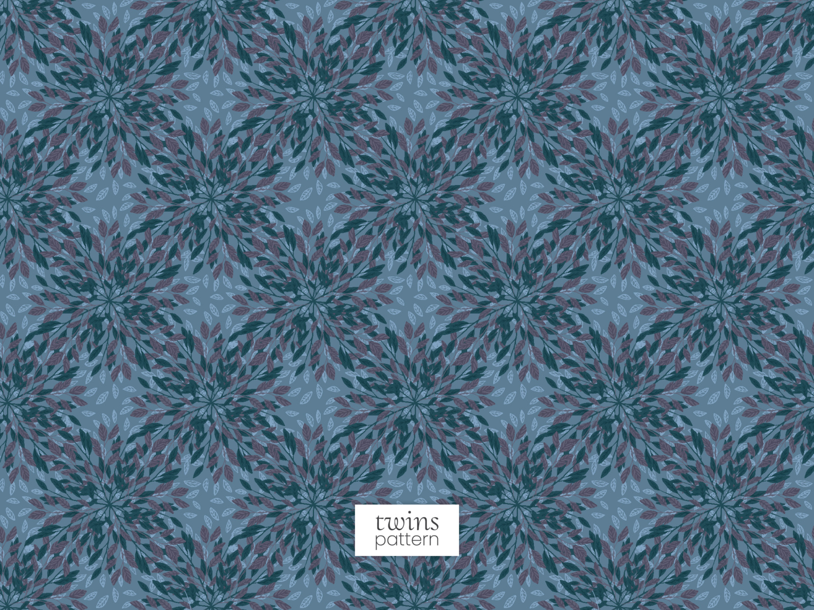 Frozen in Time Leaves Nature Winter Seamless Vector Pattern by Twins ...