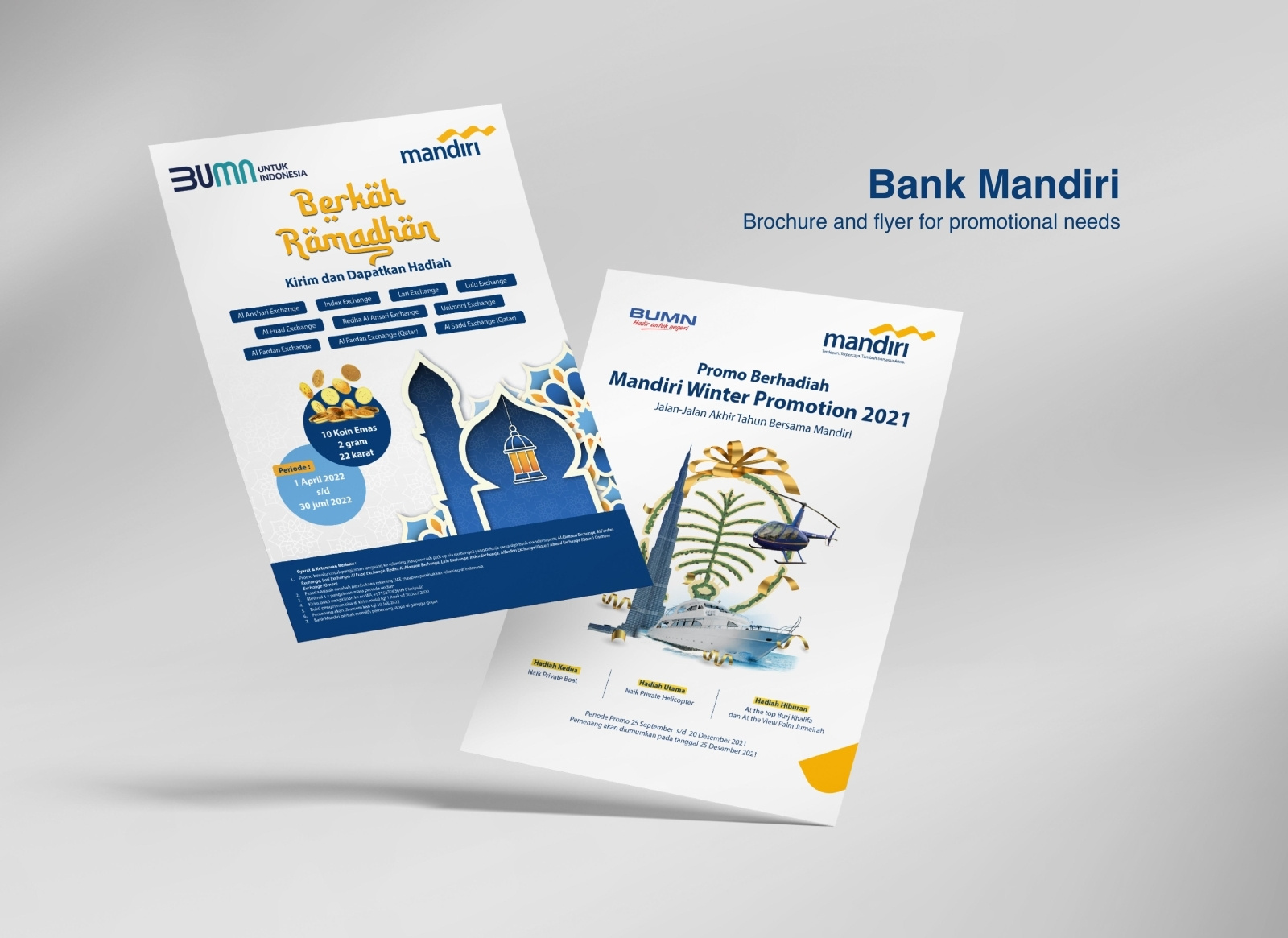 Brochure Design - Bank Mandiri by Samira Rahma Aziza on Dribbble