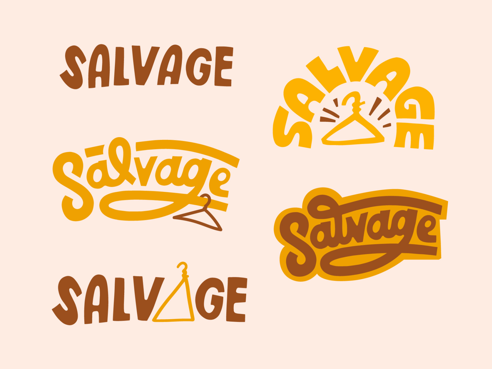 GN thrift Salvage logos by Karli Fairbanks on Dribbble