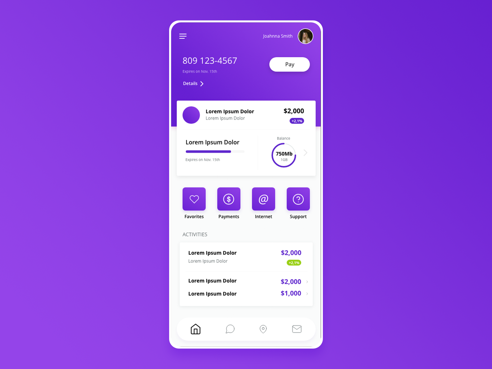 App Home Design by Lorelvis on Dribbble