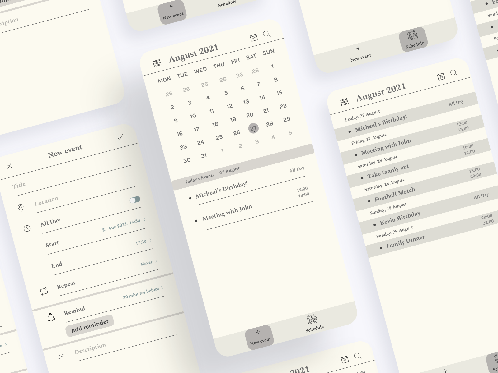 Schedule.io App Exploration by Muhammad Nabeel on Dribbble