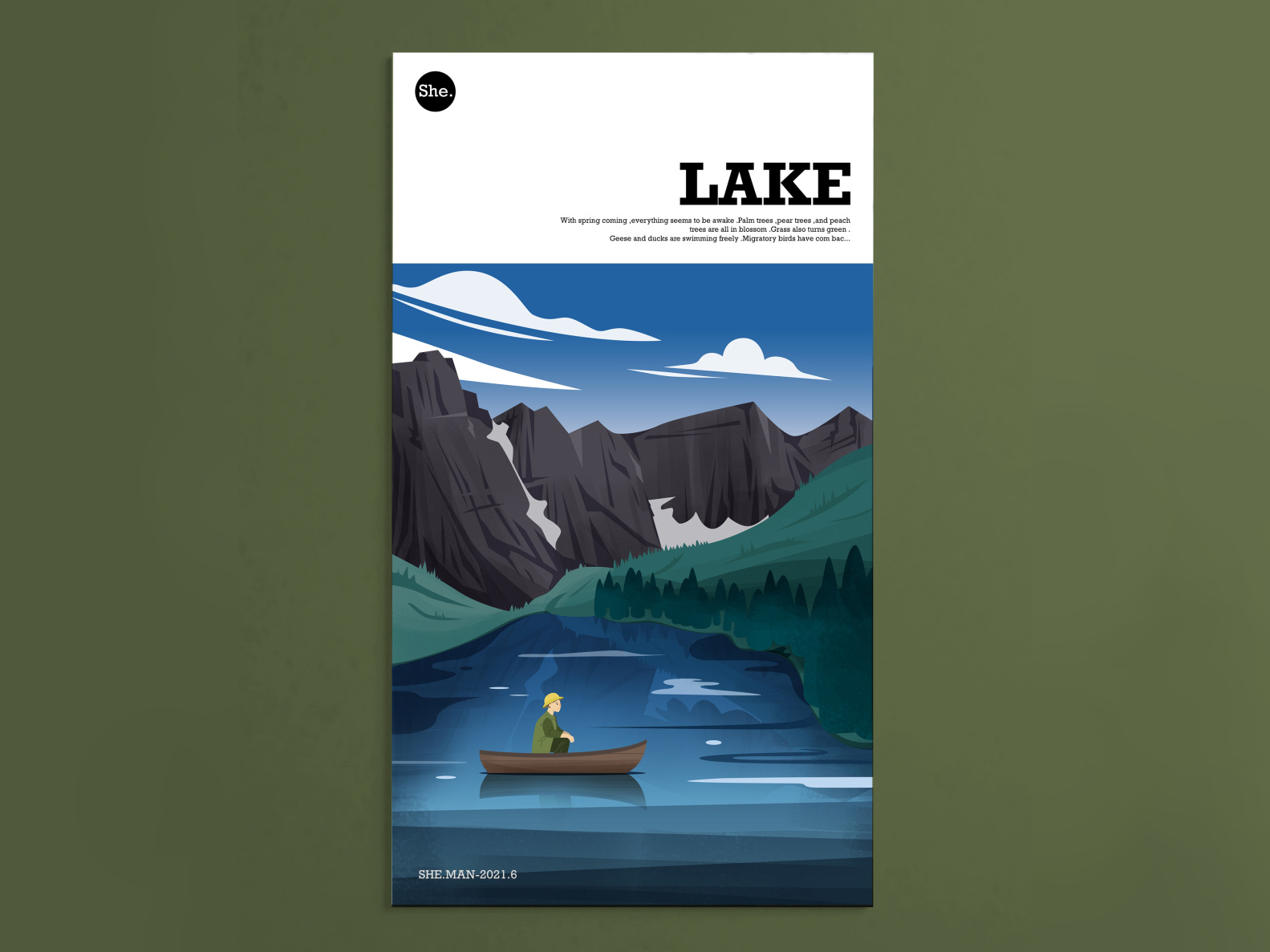 Lake by man on Dribbble