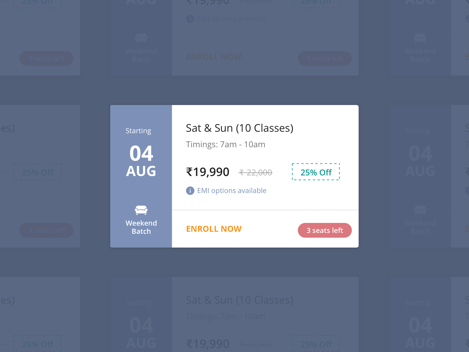 Batch Selection Cards by Ankit Pandole on Dribbble