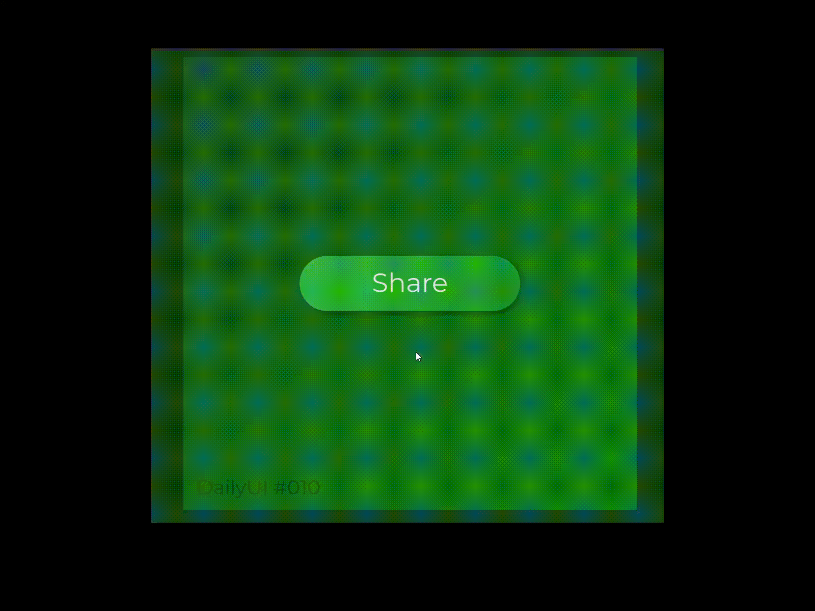 Share button by Cristi on Dribbble