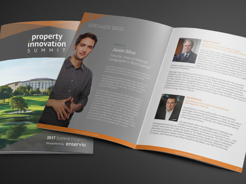Property Innovation Summit Booklet by Chris Blauvelt on Dribbble
