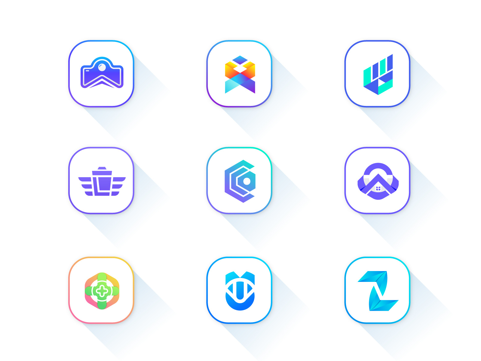 Logofolio | Modern Logo Collection | Gradient Logos by Mehedi Hasan on ...