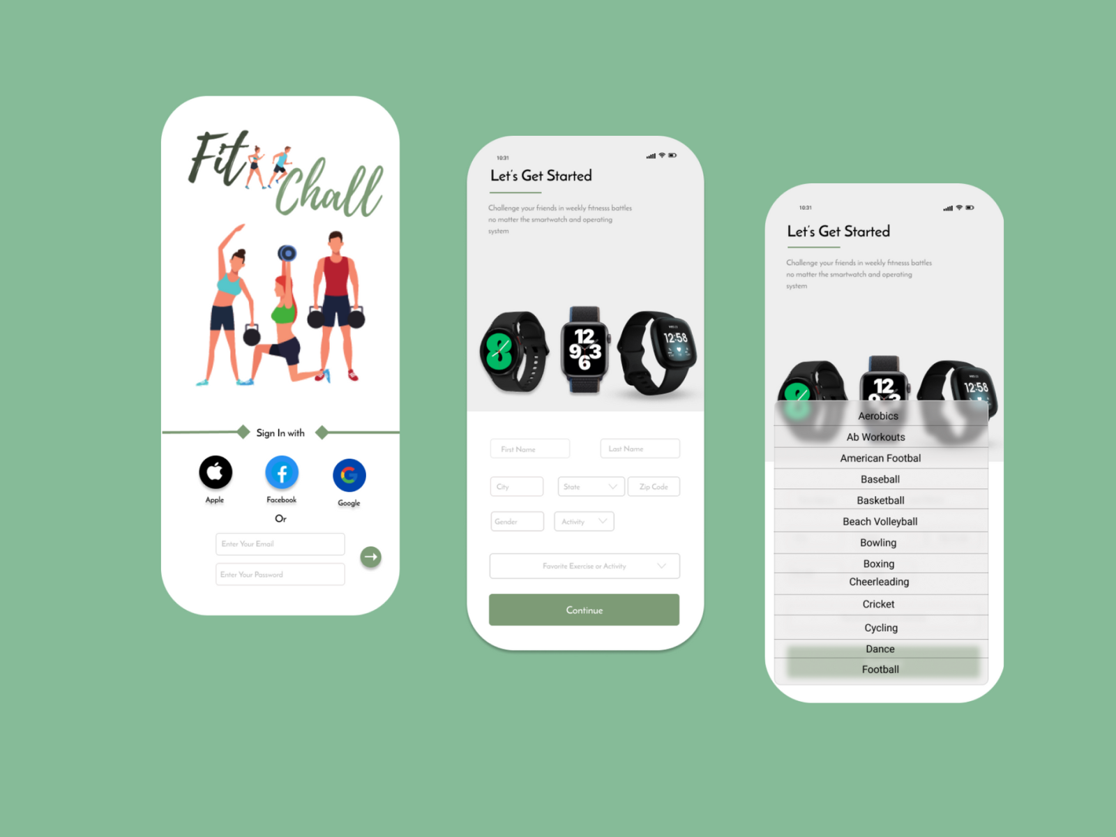 Workout App UI by Christopher John on Dribbble