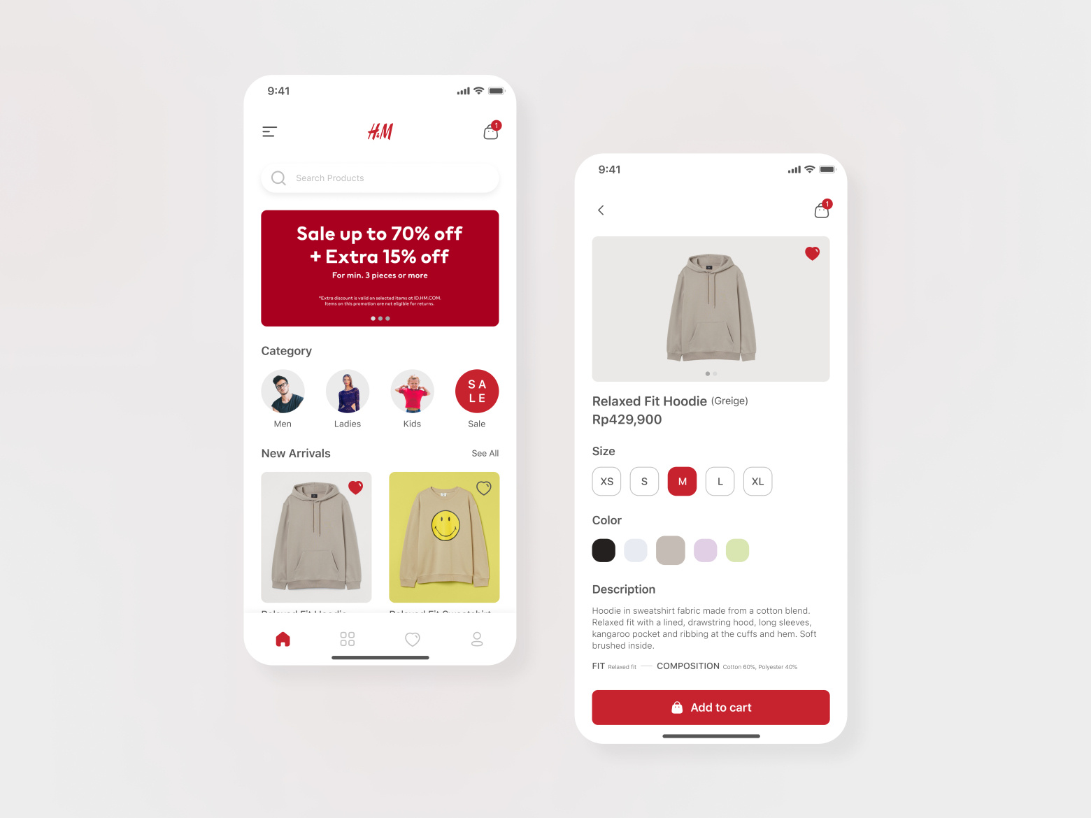 H&M Mobile App - Redesign by Delviandri Marlin on Dribbble