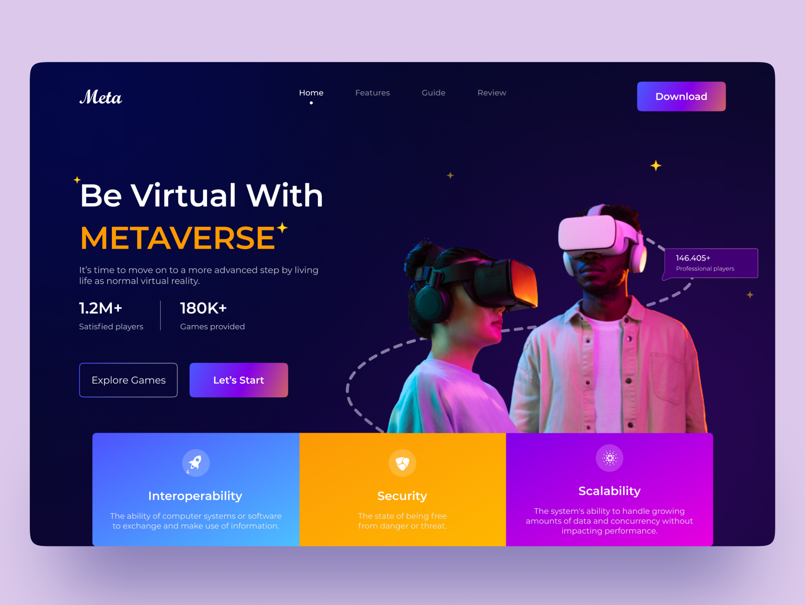 UI Design - AR/VR Website by Tio Dwi Satrio on Dribbble