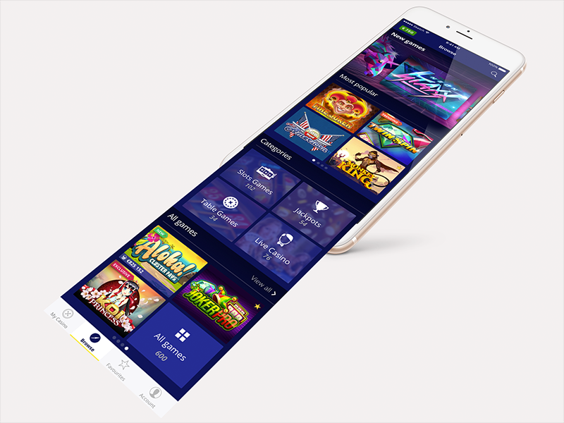 Native Casino App by Magali Cebe on Dribbble