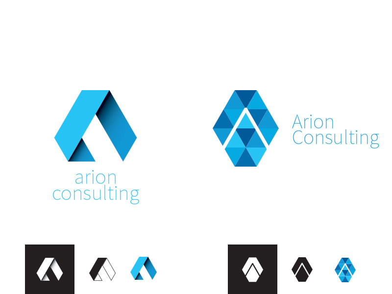 Arion Consulting logo exploration by Dave on Dribbble