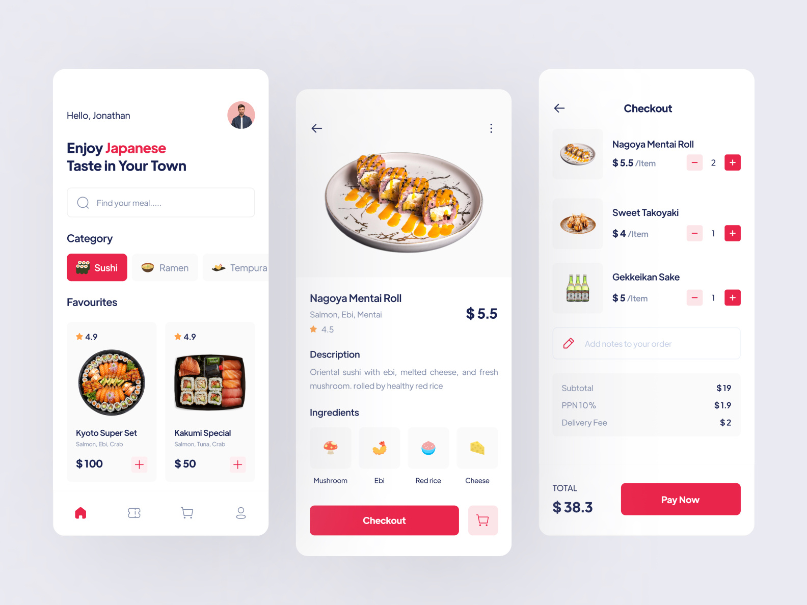 Japanese Food App 🍣 by Alif Nabil for Aksantara on Dribbble