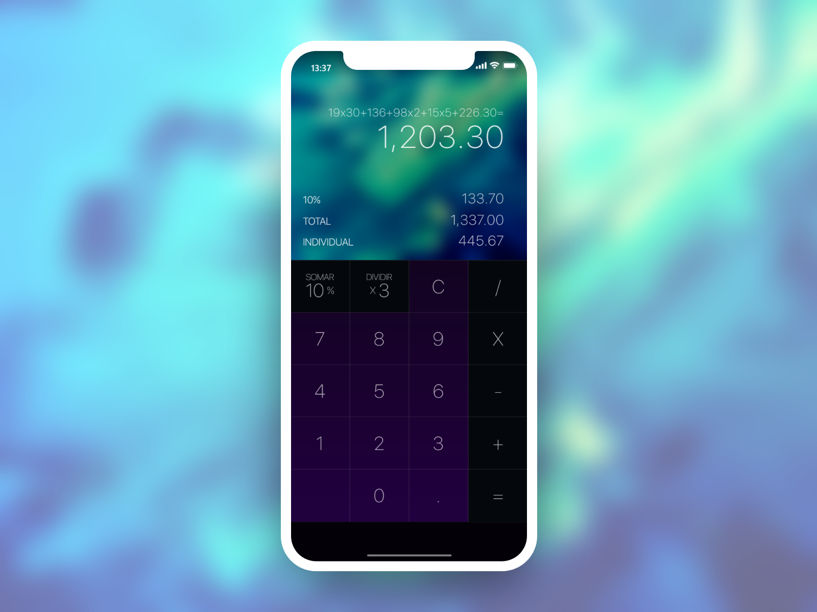 Calculator App UI by Gabriel Amorim on Dribbble